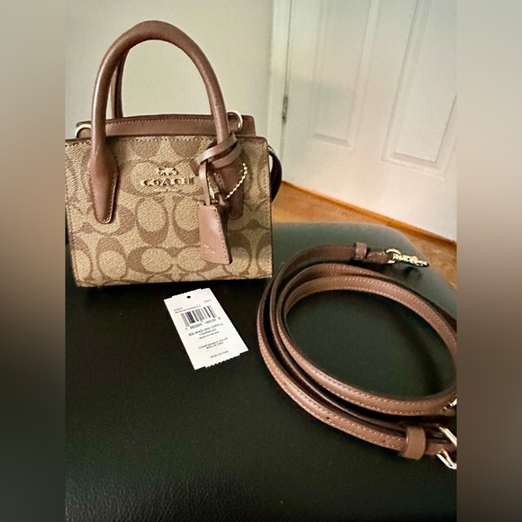 Coach | Bags | Andrea Mini Carryall In Signature Canvas | Poshmark